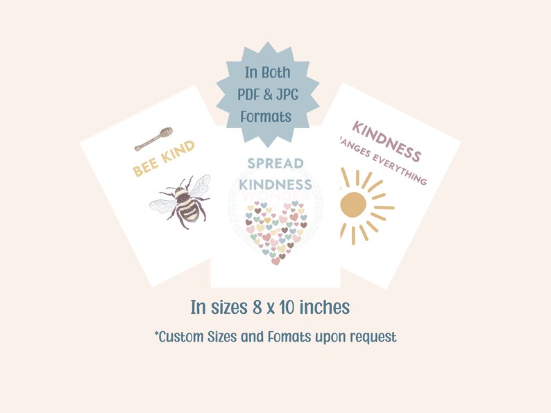 Kindness Poster Bundle | Printable Kindness Quote Prints - Etsy