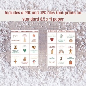 Christmas Positive Affirmations Cards | Printable Daily Affirmations ...
