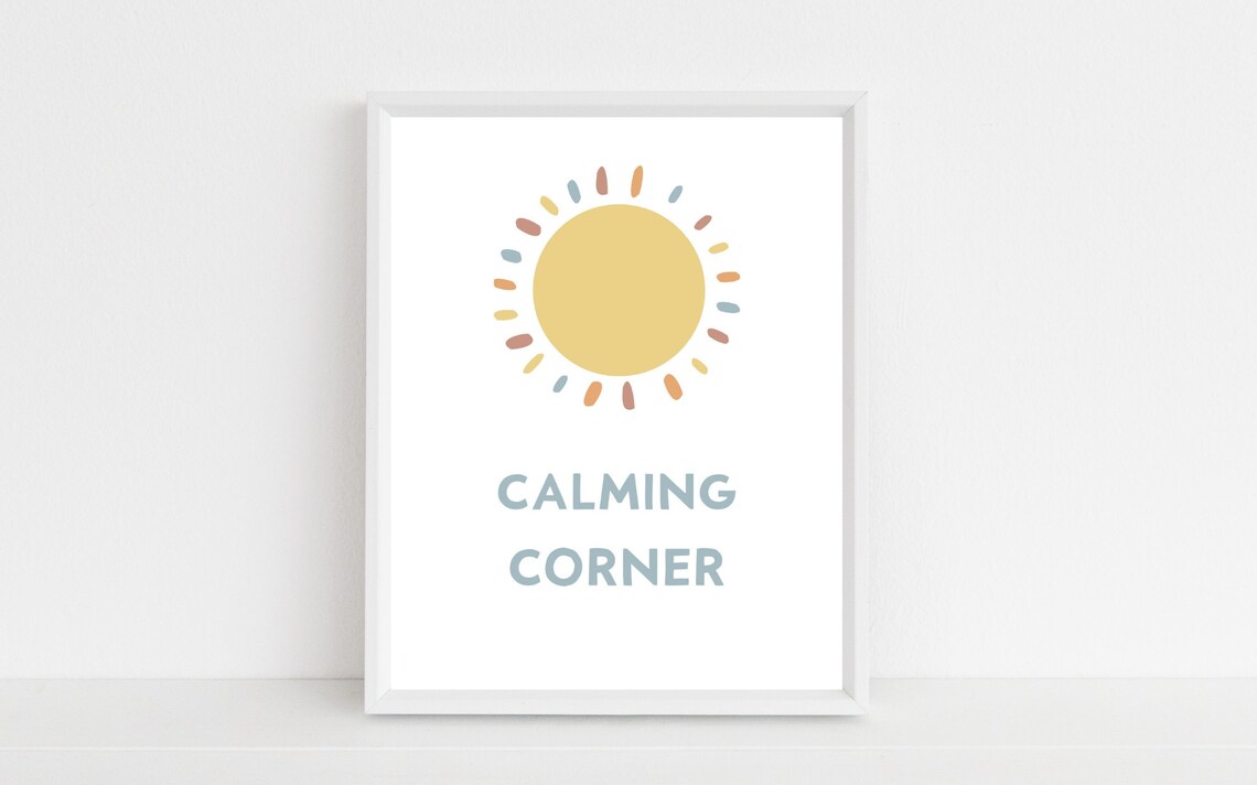 Calm Corner Bundle Feelings Chart Calming Corner Poster | Etsy