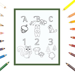 Printable Coloring Pages | Woodland Animals | Forest Friends ...