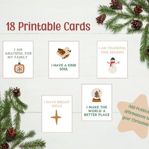 Christmas Positive Affirmations Cards | Printable Daily Affirmations ...