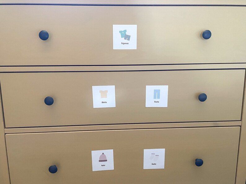 Printable Editable Labels Montessori Cards Toddler Daily - Etsy