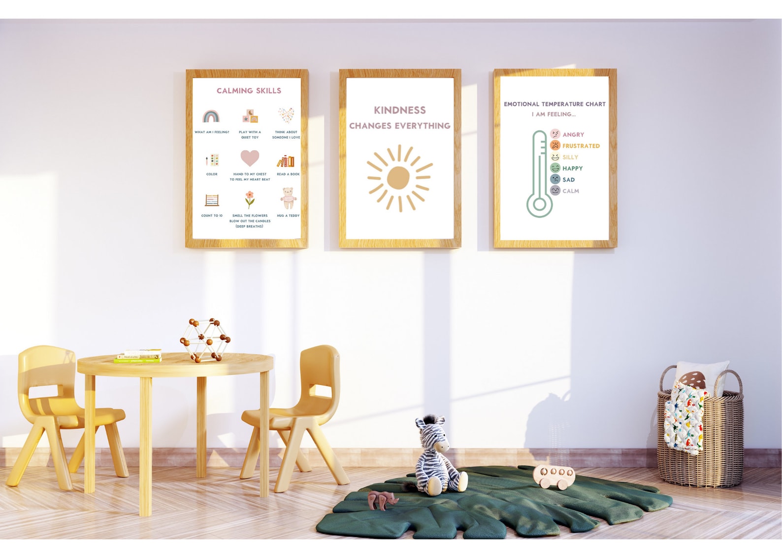 Calming Posters Pack With 6 Educational Posters: Positive - Etsy