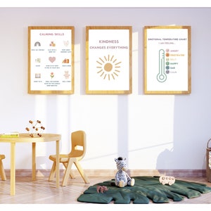 Calming Posters Pack With 6 Educational Posters: Positive Affirmations ...