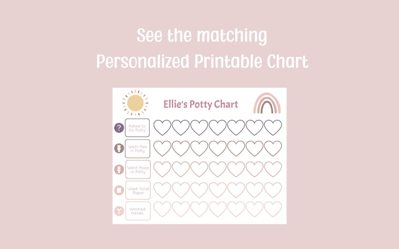 Potty Training Printable Bundle: Reward Chart, Potty Training Cards ...