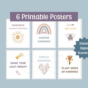 Kindness Poster Bundle | Printable Kindness Quote Prints - Etsy