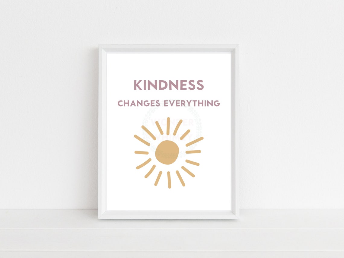 Kindness Poster Bundle Printable Kindness Quote Prints - Etsy