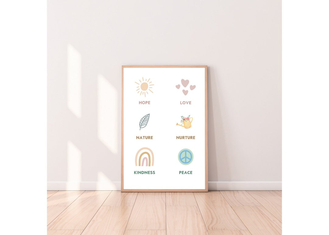 Peace Sign Printable Poster | Digital Download Peace Poster Nature Wall ...