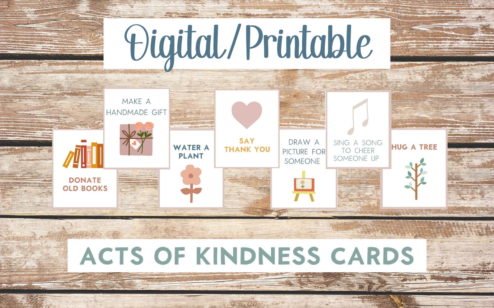 Acts of Kindness Cards | Printable Toddler Cards | Preschool Kindness ...