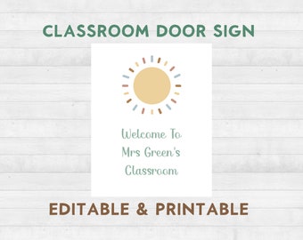 Fourth Grade / Classroom Door Sign / Printable Wall Art / Classroom ...
