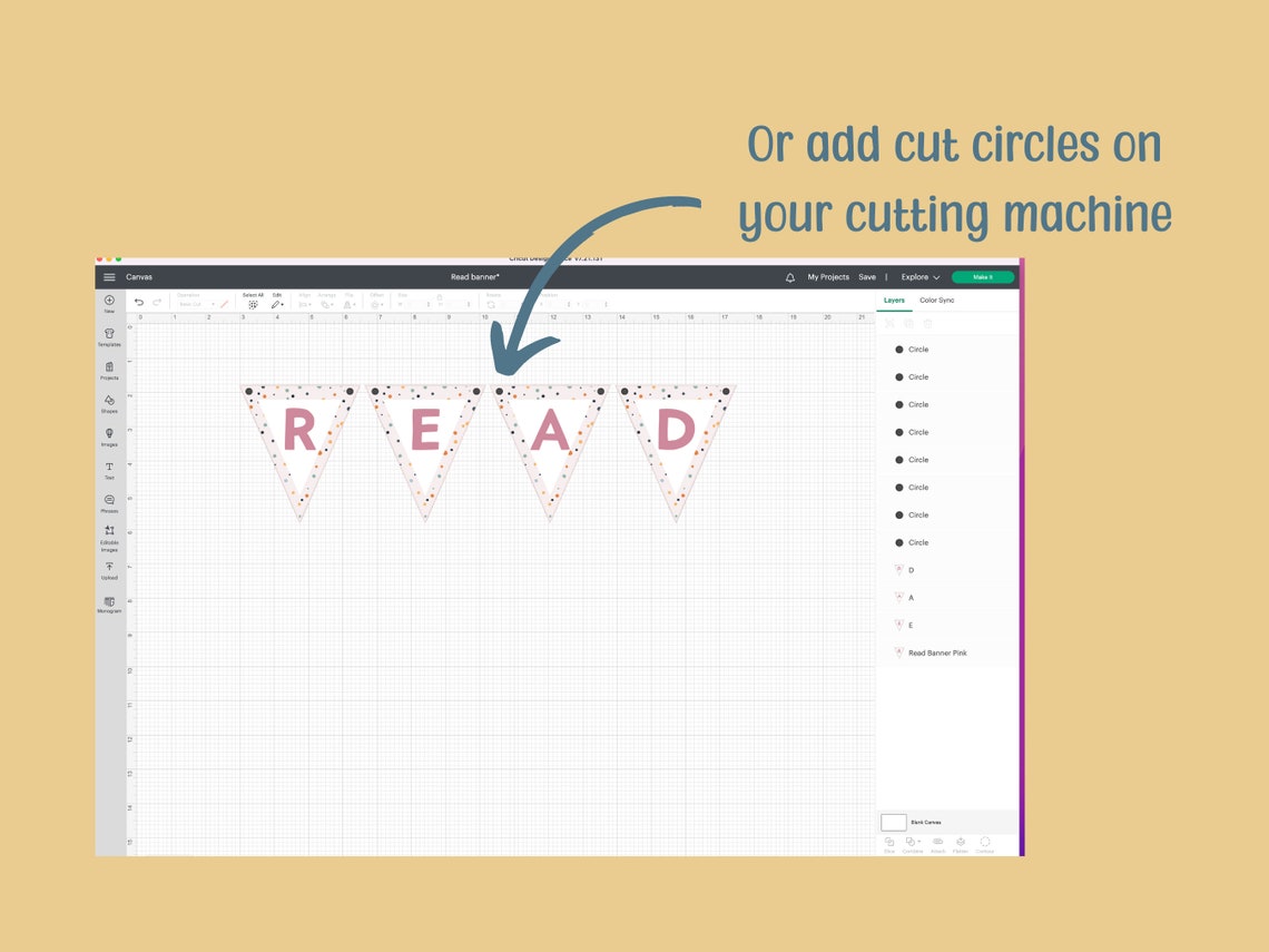 Book Nook READ Banner Printable Book Banner SVG Files - Etsy