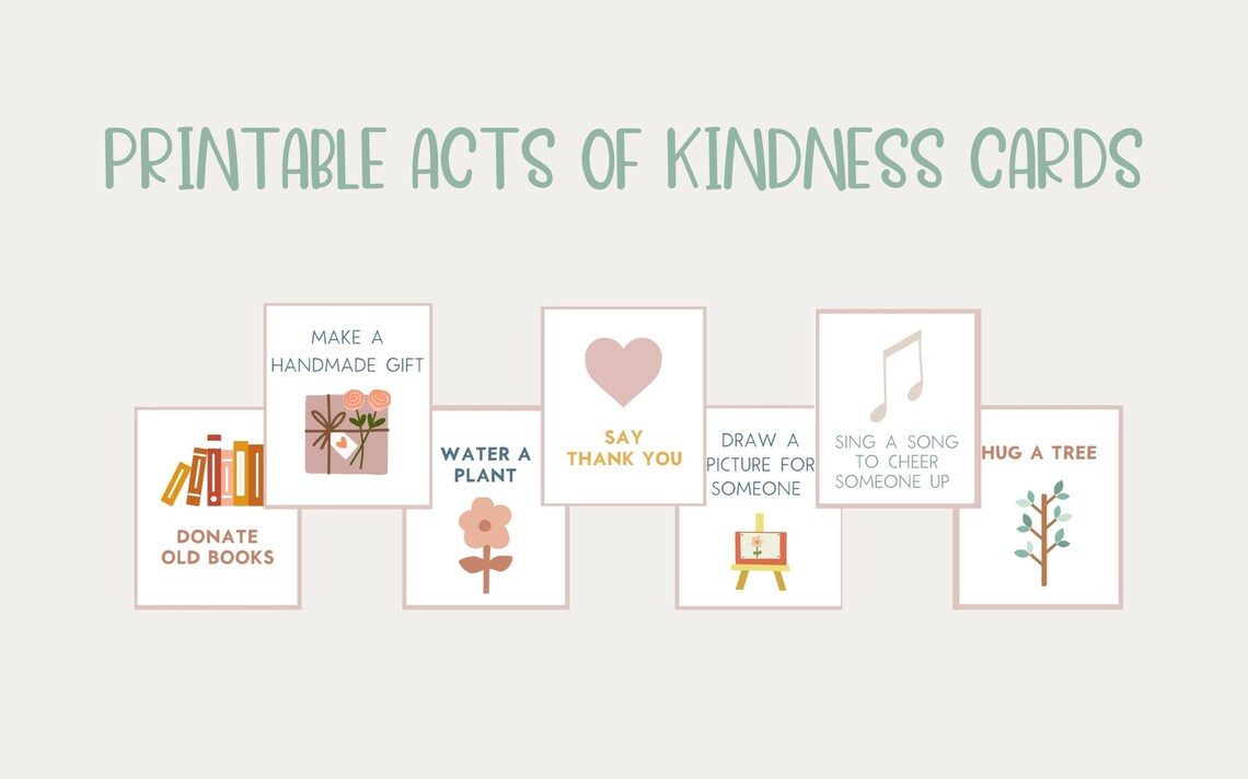 Kindness Bundle: Choose Kindness Poster, Kindness Changes Everything ...