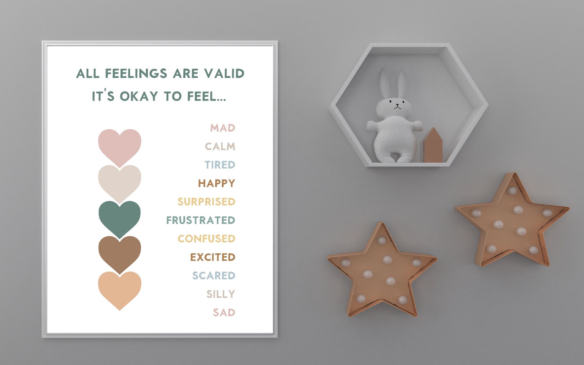 Feelings Poster for Children | Printable Calm Corner Sign | Digital ...