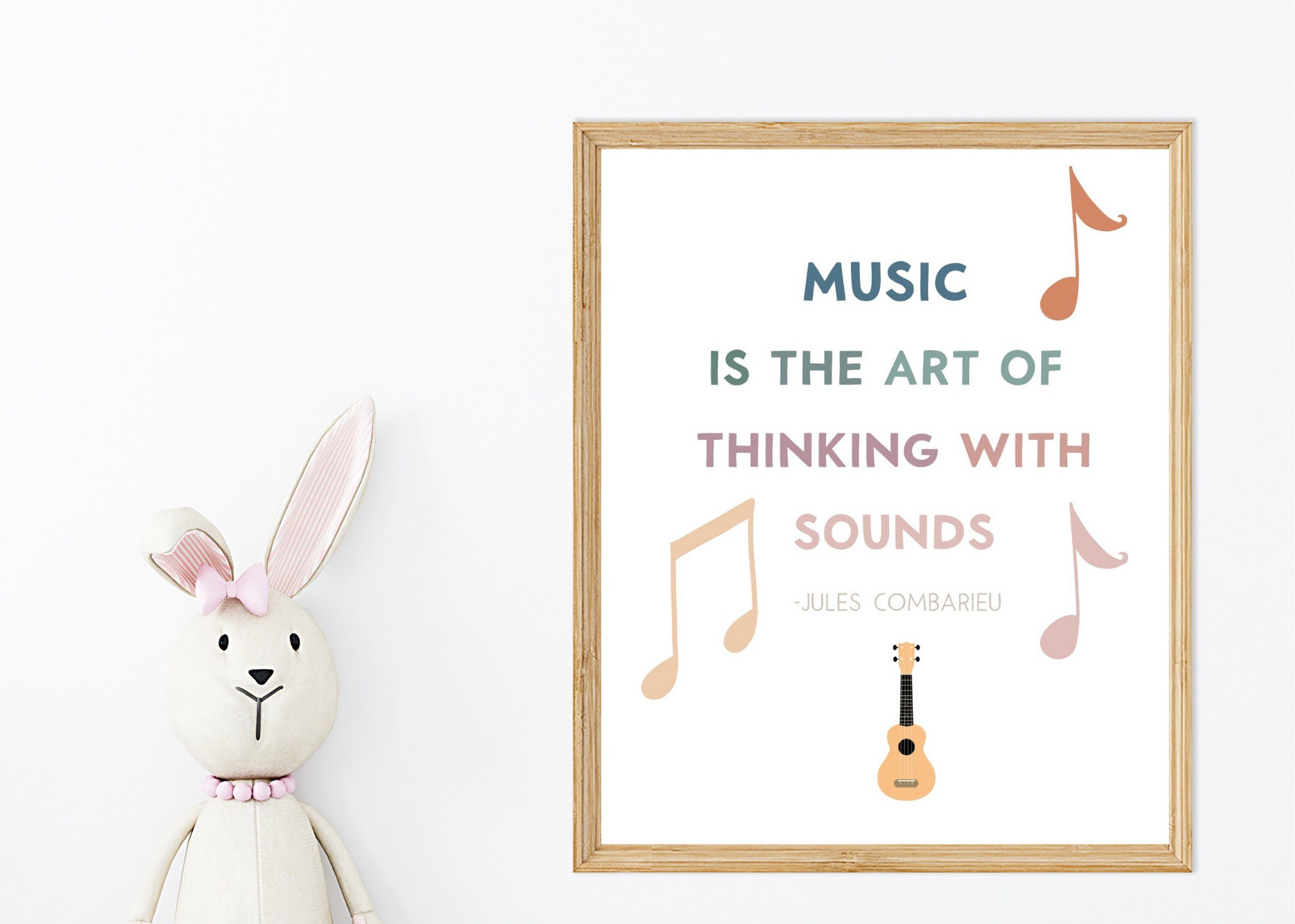 Music Poster for Children Printable Music is the Art of Thinking With ...