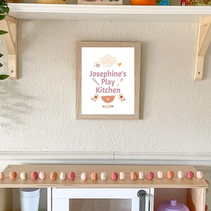 Play Kitchen Sign | Printable Custom Name Sign | Playroom Decor ...