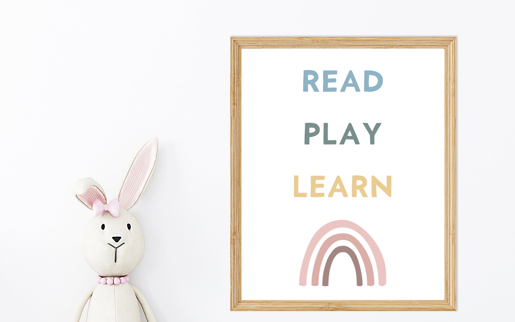 Playroom Poster | Printable Read Play Learn | Playroom Sign | Digital ...