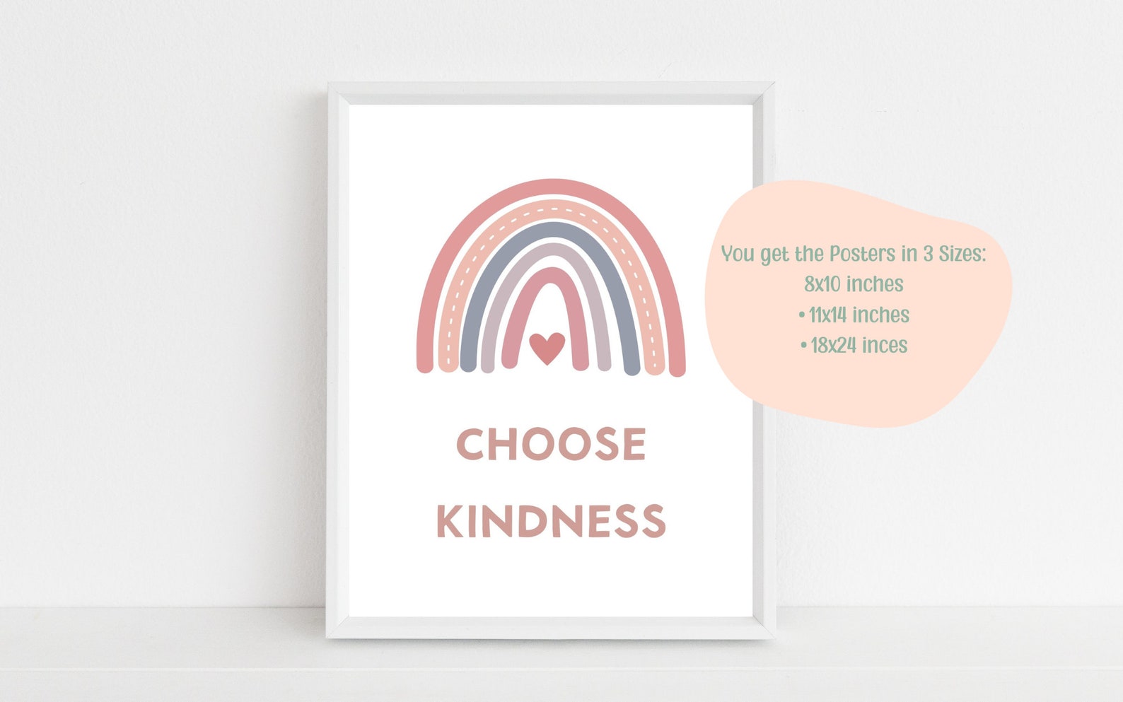 Kindness Bundle: Choose Kindness Poster, Kindness Changes Everything ...