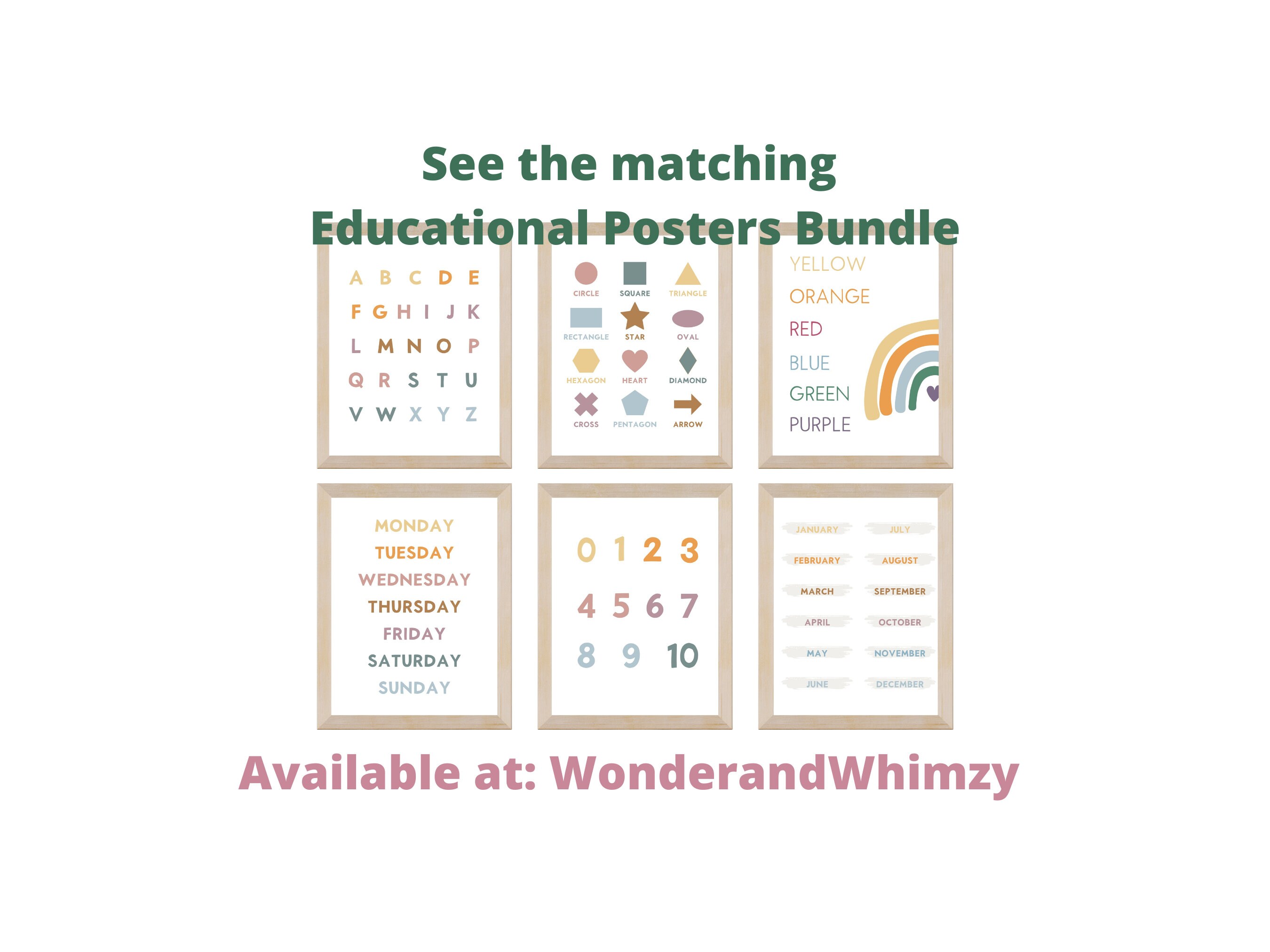 Geometric Shapes Chart | Printable Preschool Educational Poster ...