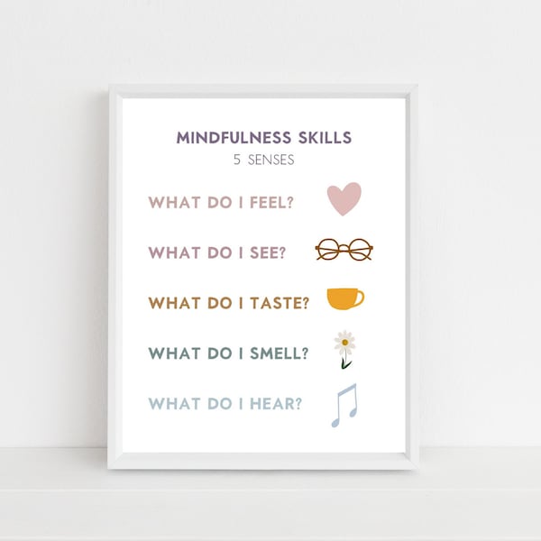 5 Senses Chart - Etsy