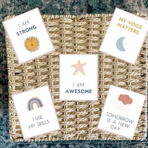 Positive Affirmation Cards for Kids Printable Cards - Etsy
