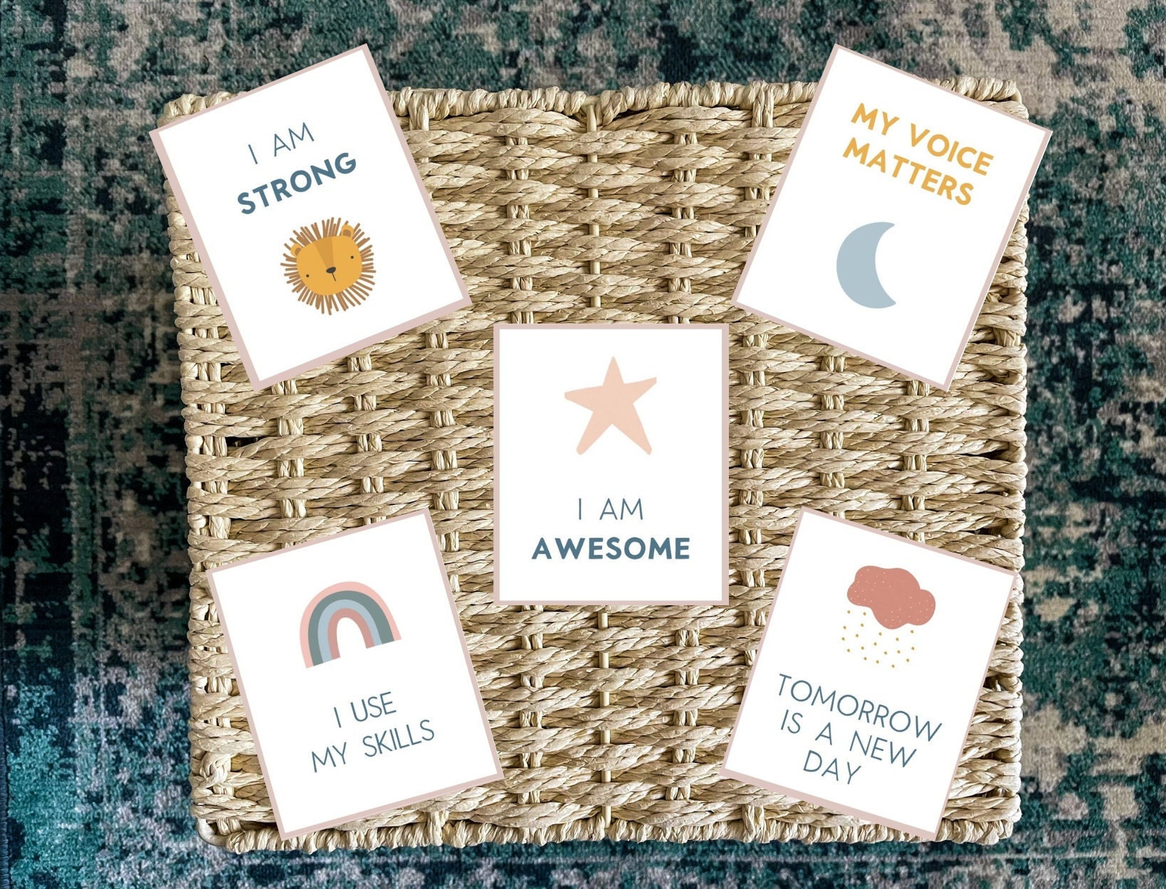 Positive Affirmation Cards for Kids Printable Cards - Etsy