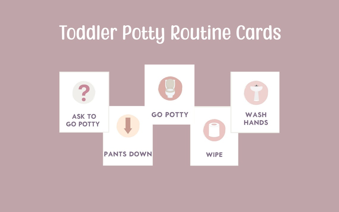 Potty Training Printable Bundle: Reward Chart, Potty Training Cards ...