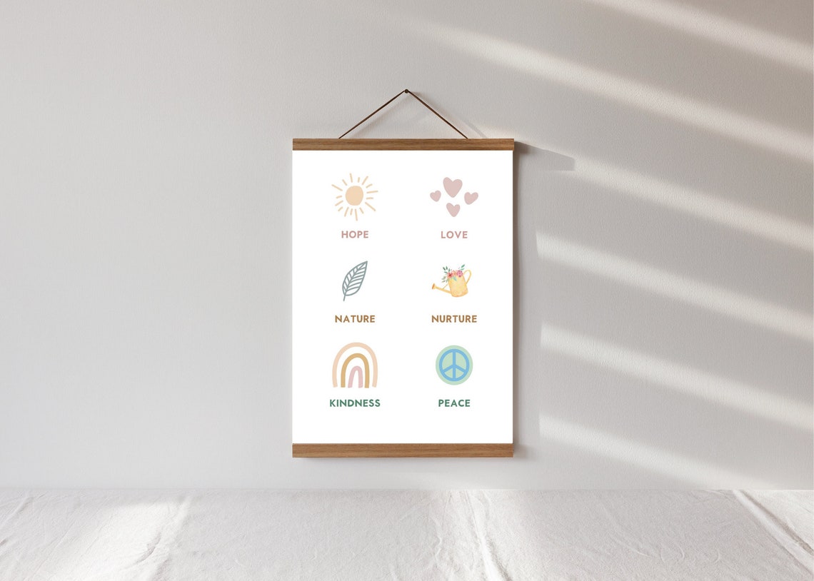 Peace Sign Printable Poster | Digital Download Peace Poster Nature Wall ...