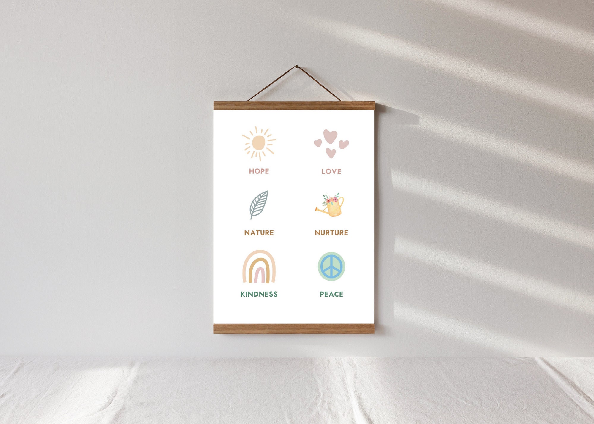 Peace Sign Printable Poster | Digital Download Peace Poster Nature Wall ...