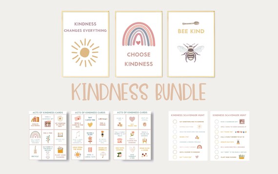Kindness Bundle: Choose Kindness Poster Kindness Changes | Etsy