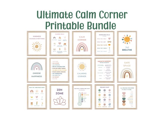 Ultimate Calm Corner Printable Bundle Including 15 Prints for - Etsy