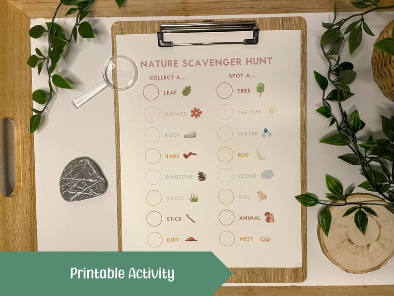 Nature Scavenger Hunt | Printable Activity for Kids Nature Hunt - Etsy
