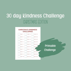 Christmas Kindness Challenge | Printable Random Acts of Kindness Cards ...