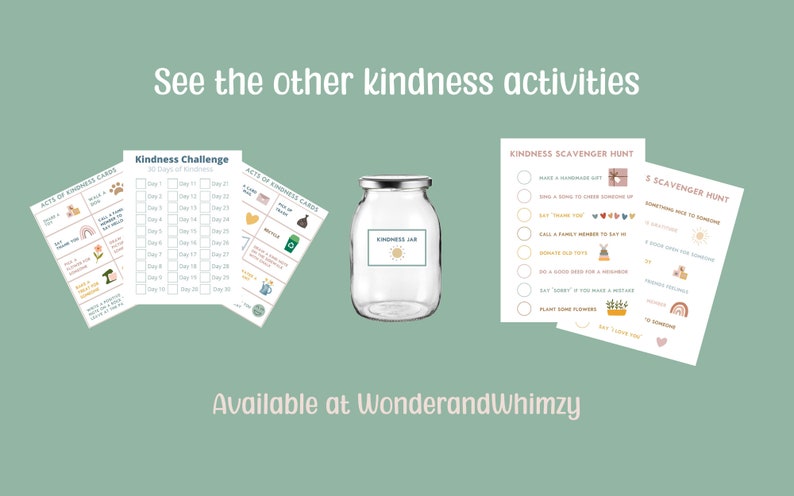 Kindness Bingo | Printable Acts of Kindness | Digital Download - Etsy