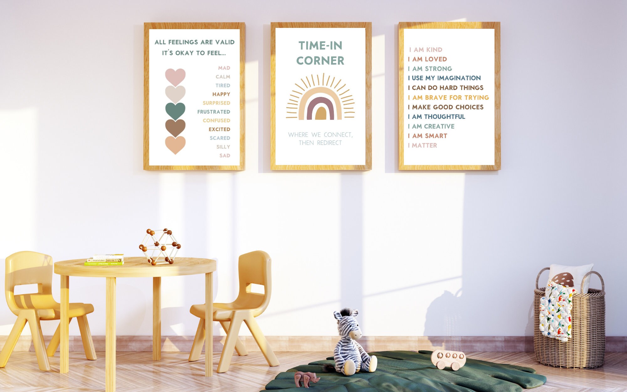 Time-in Corner Bundle: Feelings Chart Connection Poster - Etsy
