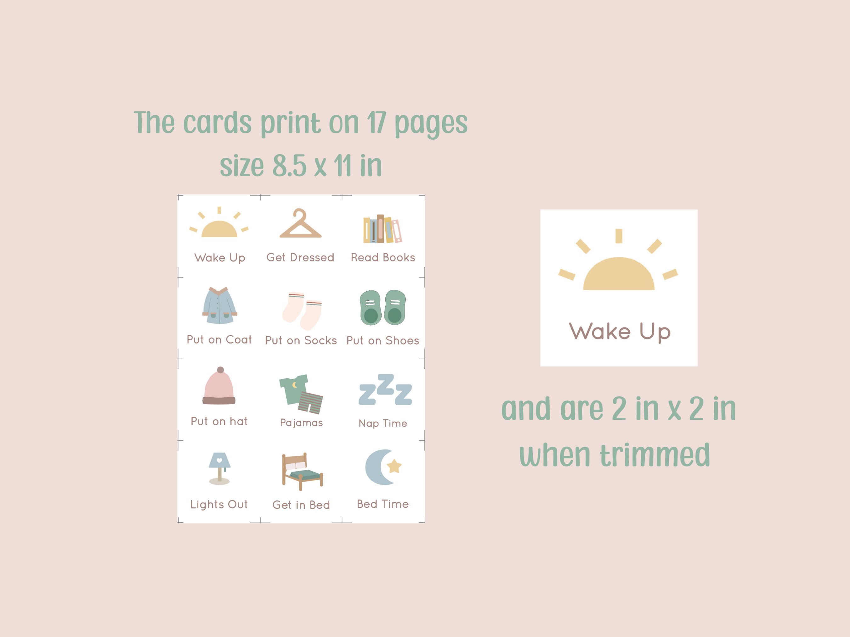Kids Routine Charts and Visual Schedule Cards Printable - Etsy