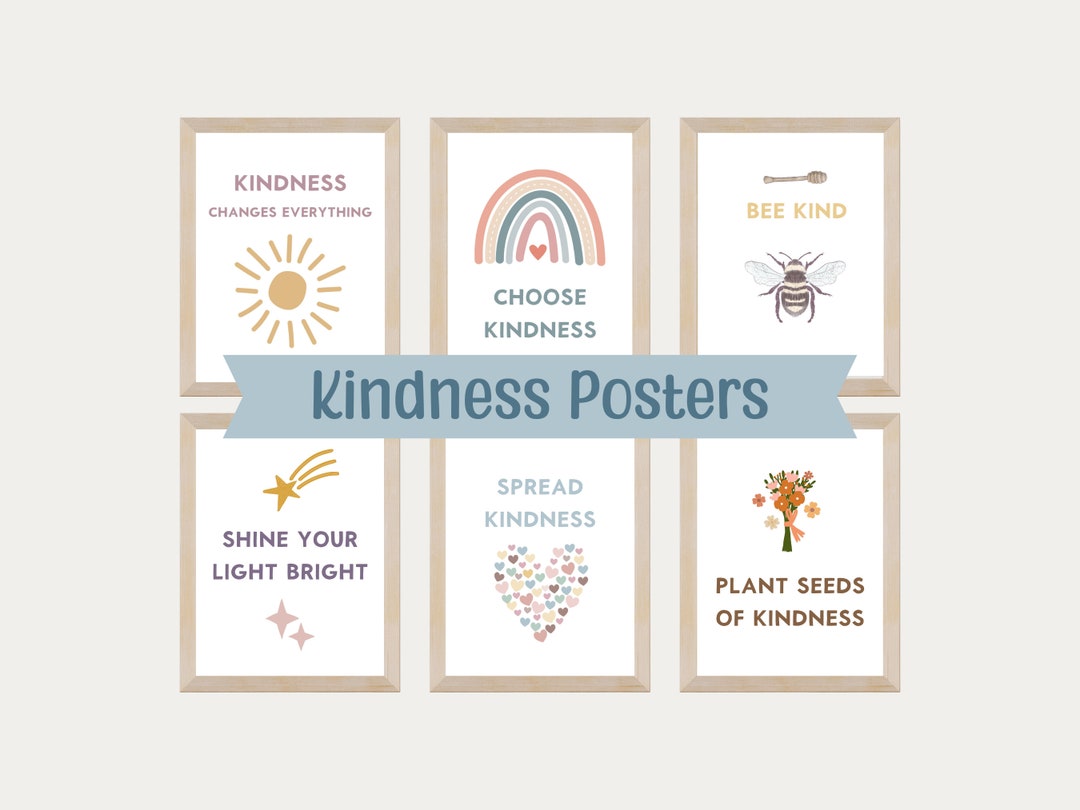 Kindness Poster Bundle | Printable Kindness Quote Prints - Etsy