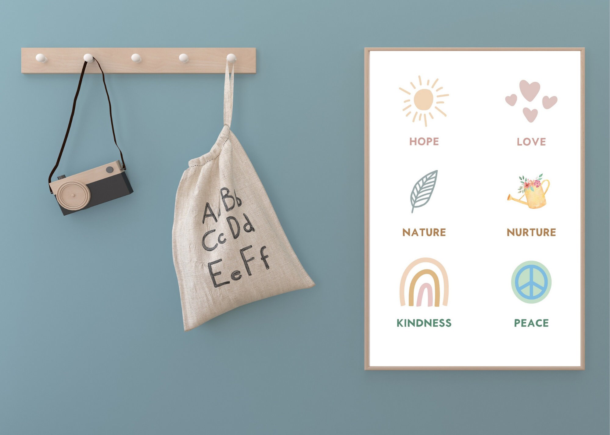 Peace Sign Printable Poster | Digital Download Peace Poster Nature Wall ...