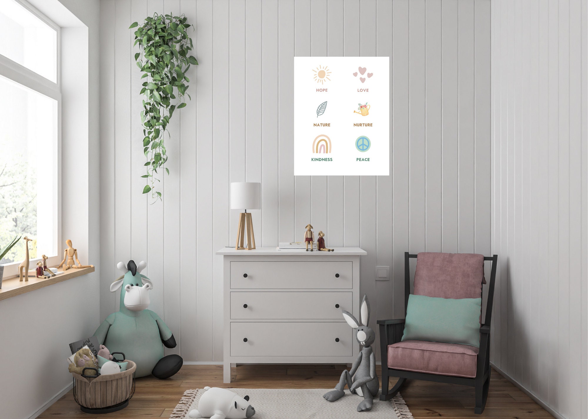 Peace Sign Printable Poster | Digital Download Peace Poster Nature Wall ...