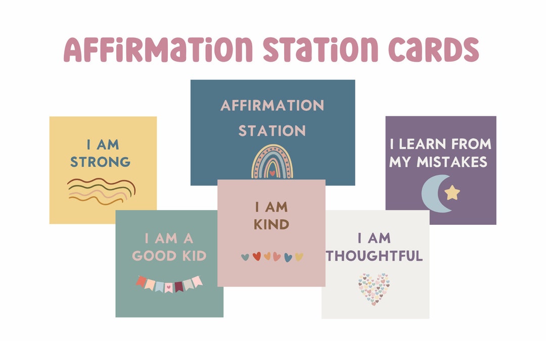Affirmation Station Cards | Printable Boho Classroom Decor Daily ...