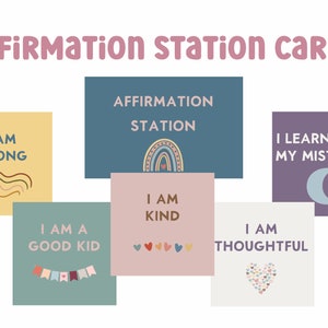 Affirmation Station Cards | Printable Boho Classroom Decor Daily ...