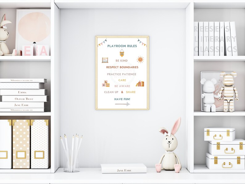 Playroom Rules Poster | Kids Printable Wall Art (digital Download) - Etsy
