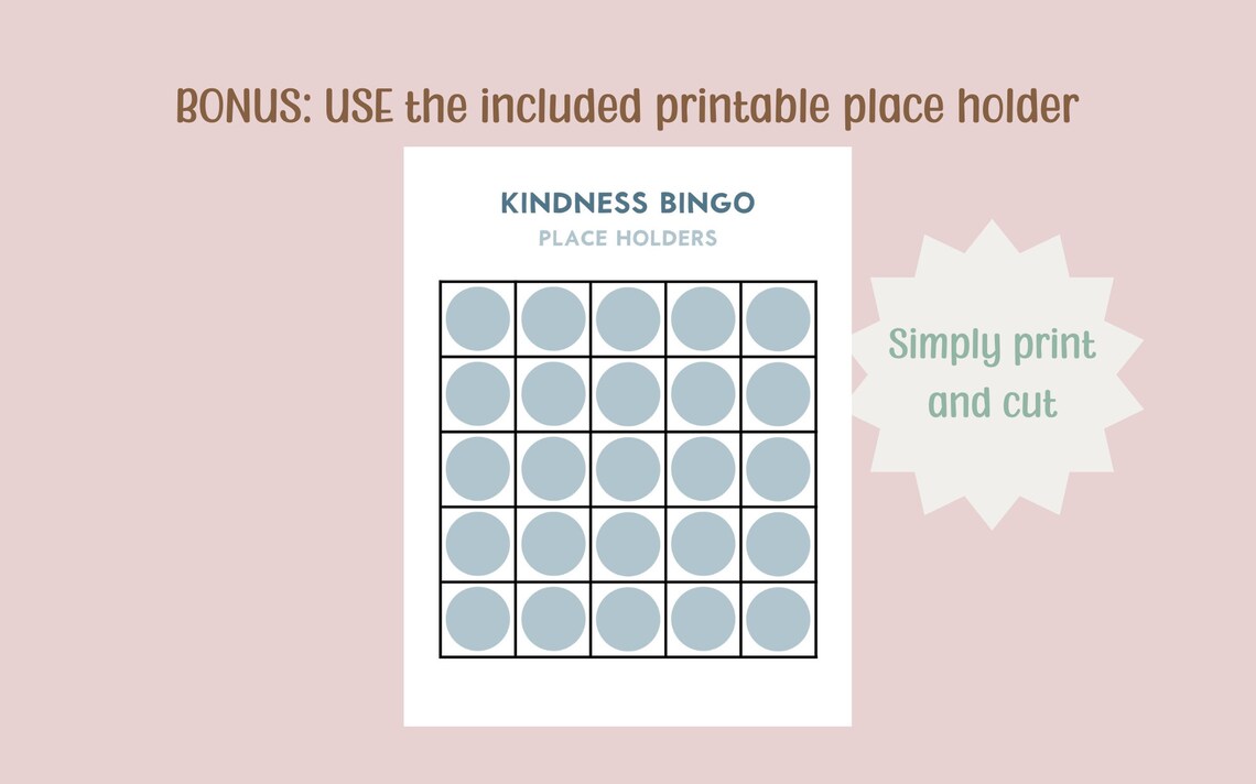 Printable Kindness Bingo With Variations for Kids to Encourage Random ...