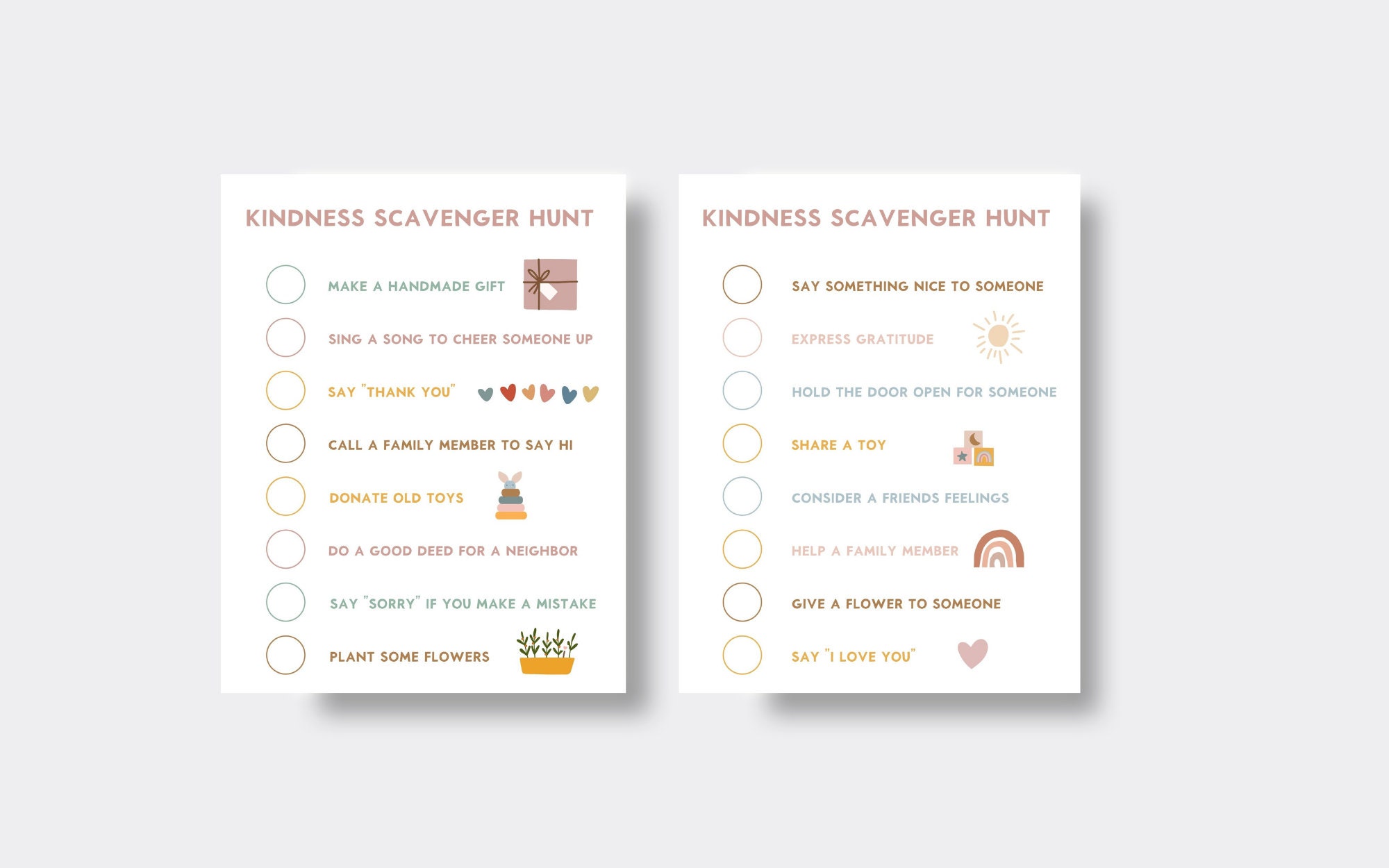 Kindness Scavenger Hunt | Instant Download Children’s Game | Printable ...