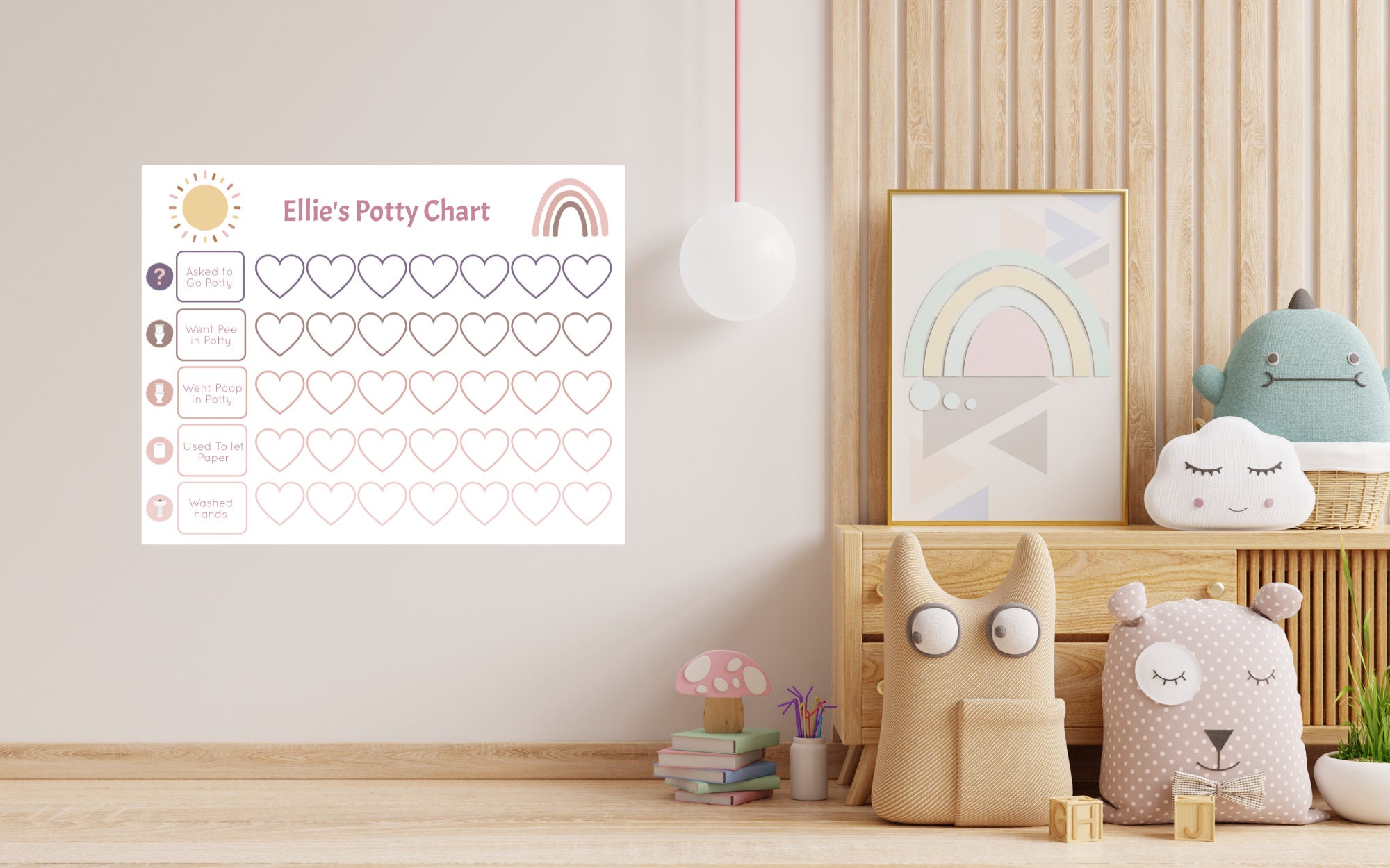 Personalized Potty Chart | Printable Potty Training Chart | Toddler ...
