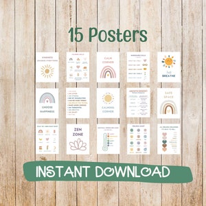 Ultimate Calm Corner Printable Bundle Including 15 Prints for Classroom ...