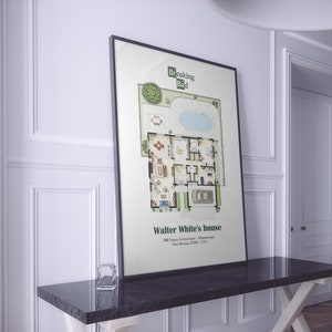 Breaking Bad Floor Plan Wall Art Unique High Quality - Walter White's ...
