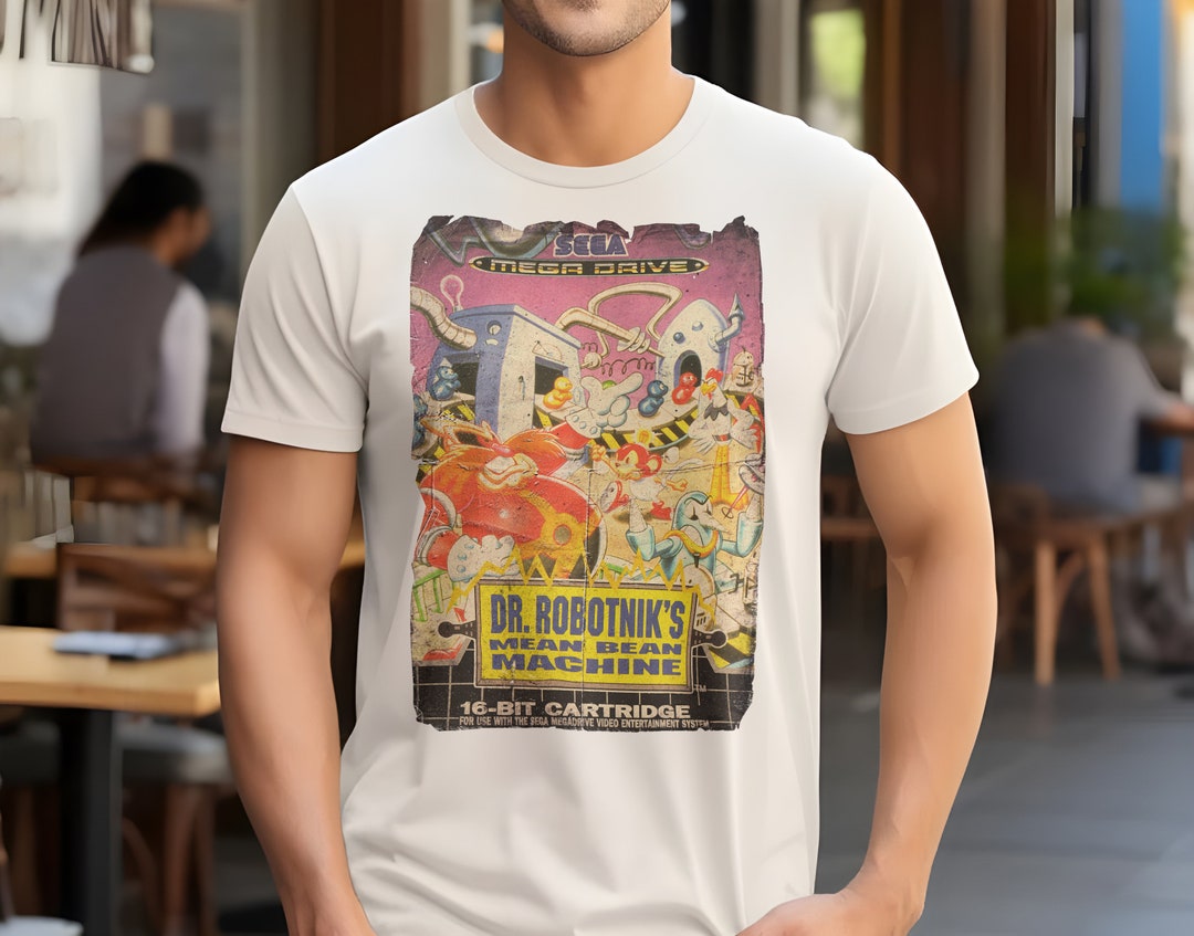 Dr. Robotnik's Mean Bean Machine - Sega Genesis Vintage T Shirt 8 ...