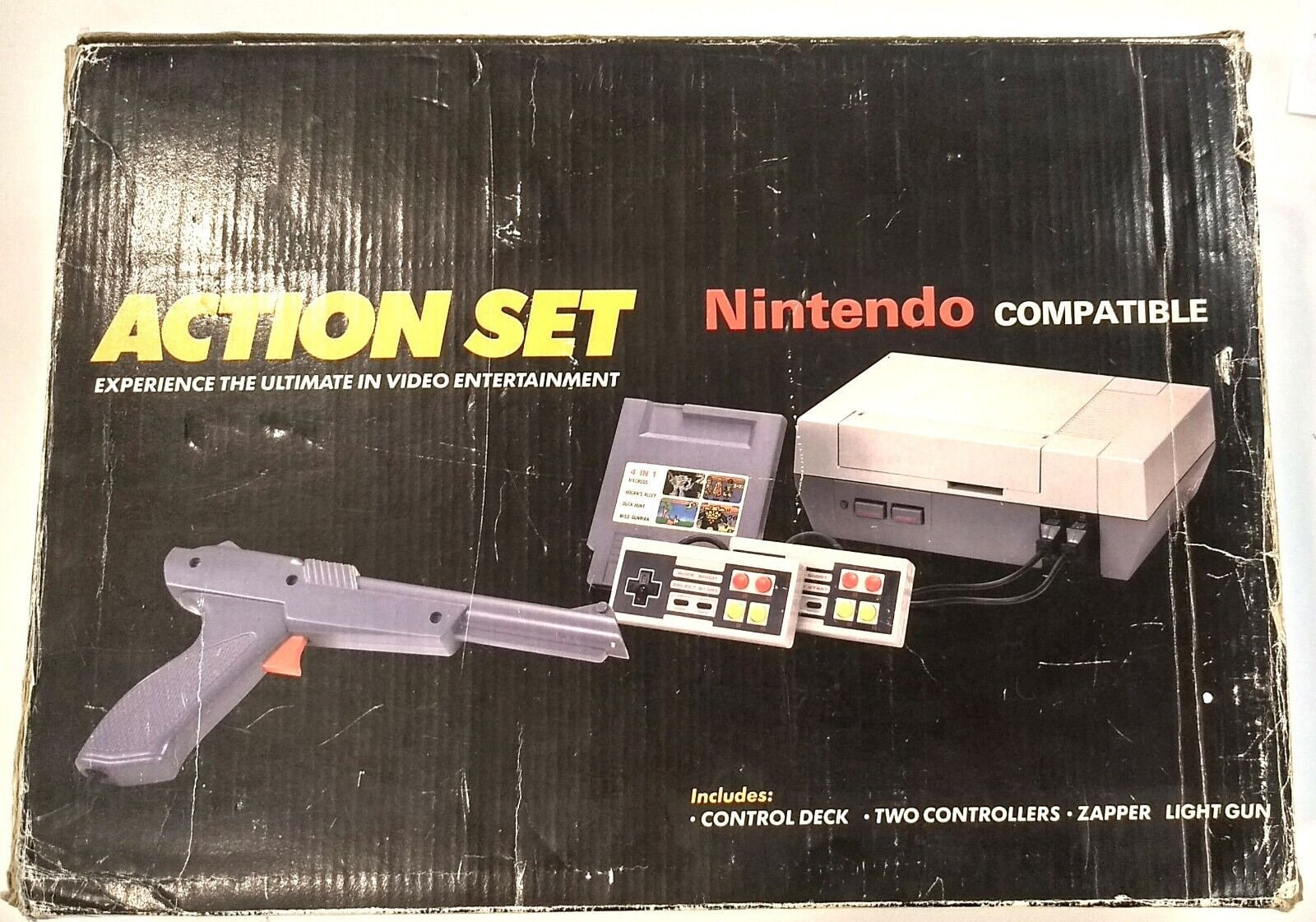 Action Set Nintendo Compatible 8 Bit Retro Famiclone Console 90's 72 ...