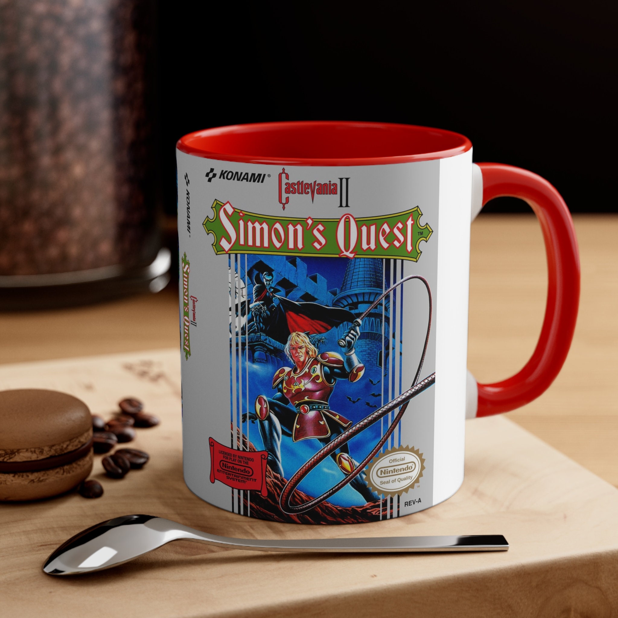Castlevania 2 Simons Quest NES 8 Bit Game Box Cover Famicom Accent ...