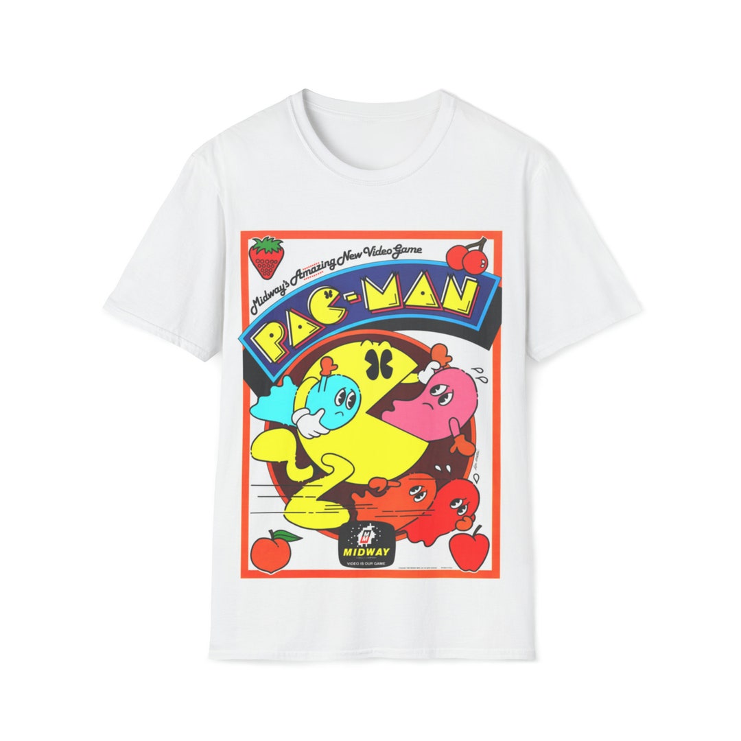 Pac-man Midway Poster Game NES Arcade All Sizes Cotton T Shirt - Etsy